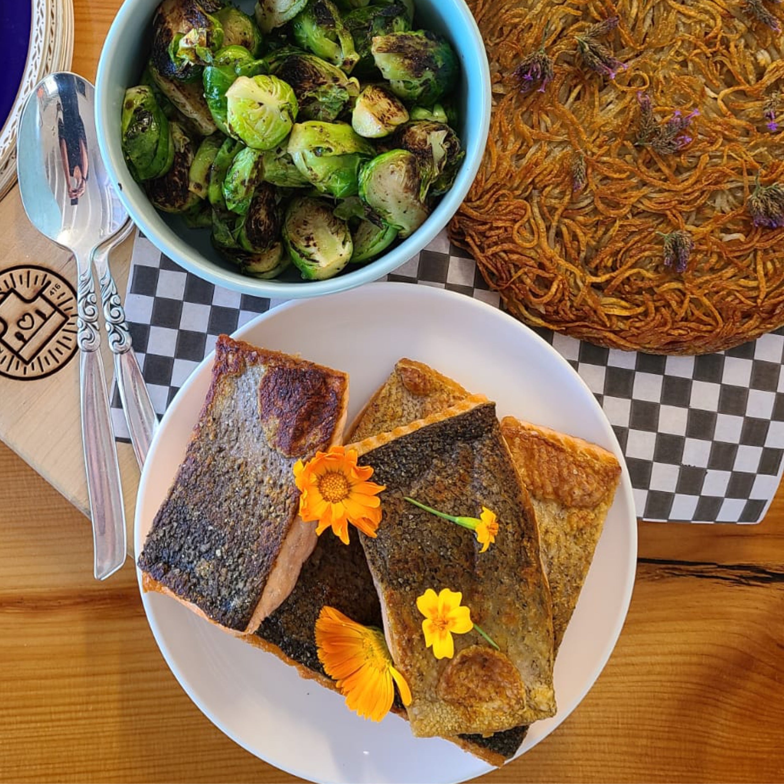 Pan Seared Salmon, dinner feature | Fawn Over Market